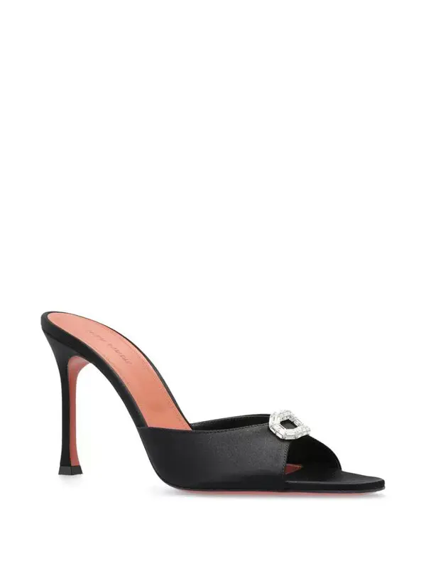 Amina Muaddi Mini Camelia Crystal-embellished Sandals