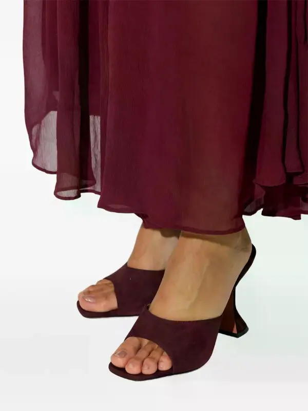 Amina Muaddi Lupita Suede Mules