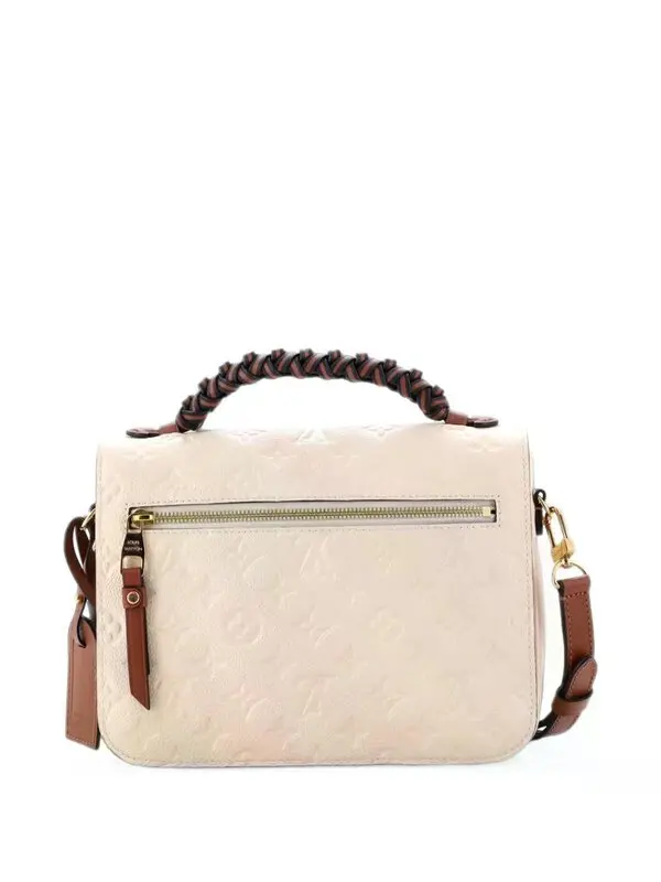 LOUIS VUITTON Braided Handle Pochette Metis Monogram Empreinte Leather Crossbody Bag
