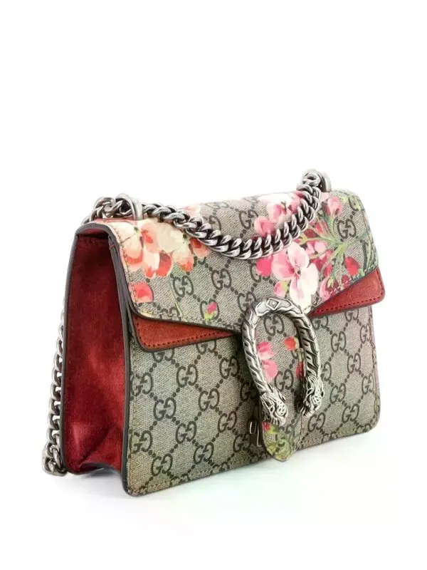 Gucci Dionysus Blooms Print Gg Coated Canvas Mini Shoulder Bag - Red