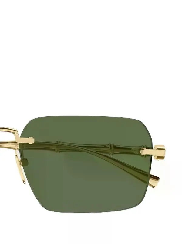 Gucci Rectangle Rimless Sunglasses