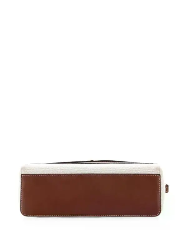 Burberry Note Canvas With Leather Medium Crossbody Bag