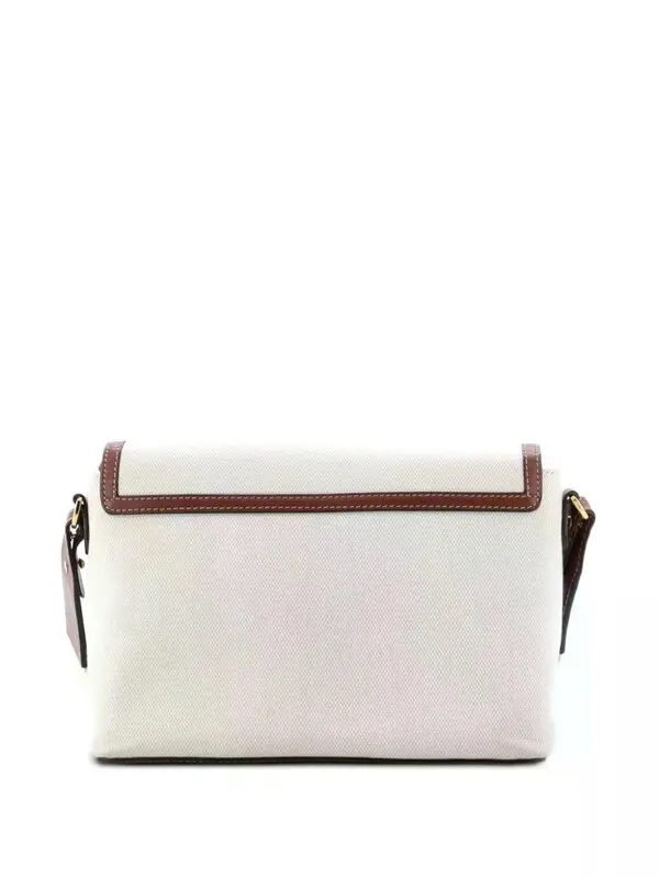 Burberry Note Canvas With Leather Medium Crossbody Bag - Neutrals