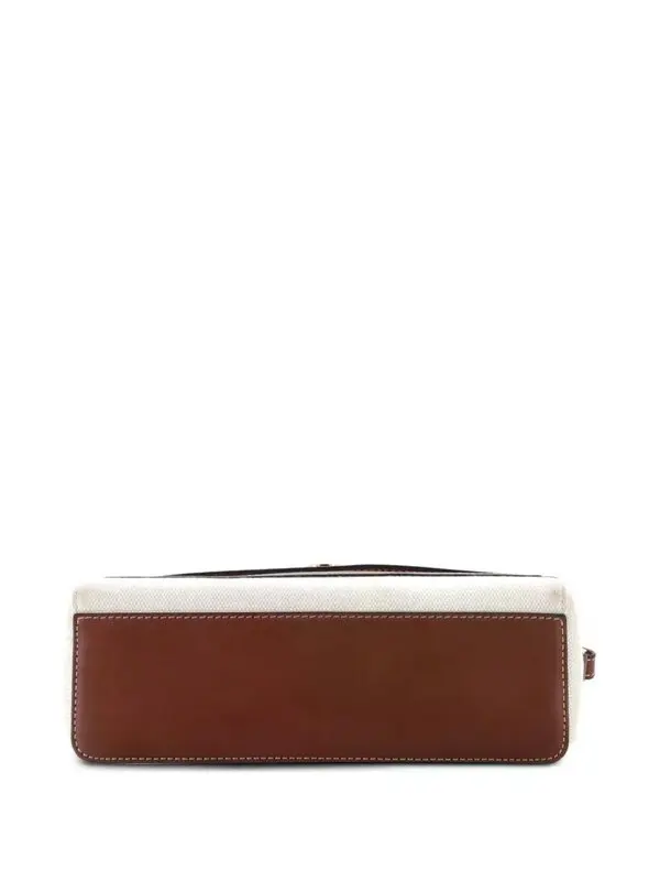Burberry Note Canvas With Leather Medium Crossbody Bag