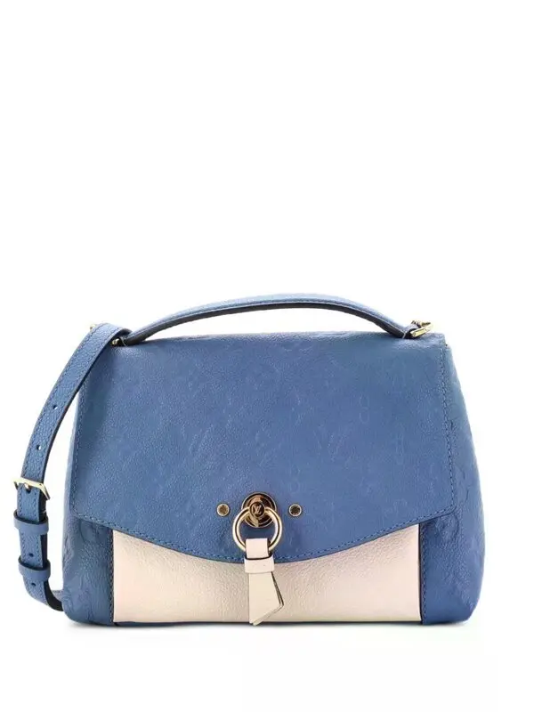 LOUIS VUITTON Blanche Handbag Monogram Empreinte Leather Bb Shoulder Bag - Blue