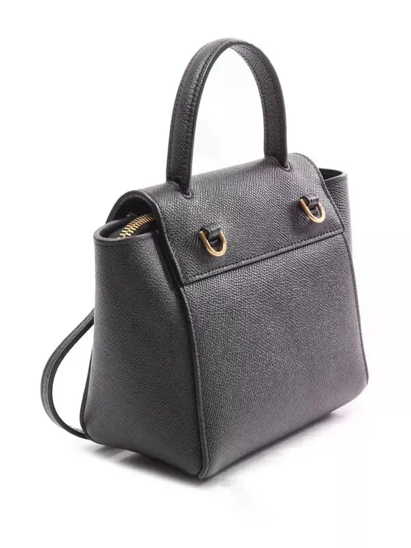 Celine Pico Grained Calfskin Belt Bag Satchel - Black