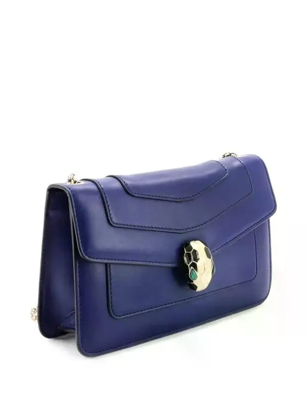 BVLGARI Serpenti Leather Small Crossbody Bag