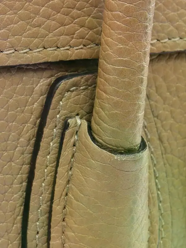 Celine Leather Luggage Tote Satchel