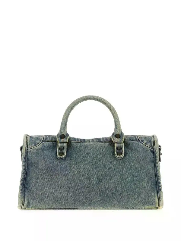 Balenciaga Small Le City Denim Tote Bag - Blue