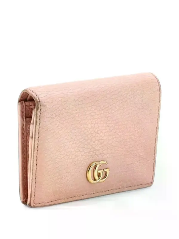 Gucci Gg Marmont Flap Case Leather Card Holder