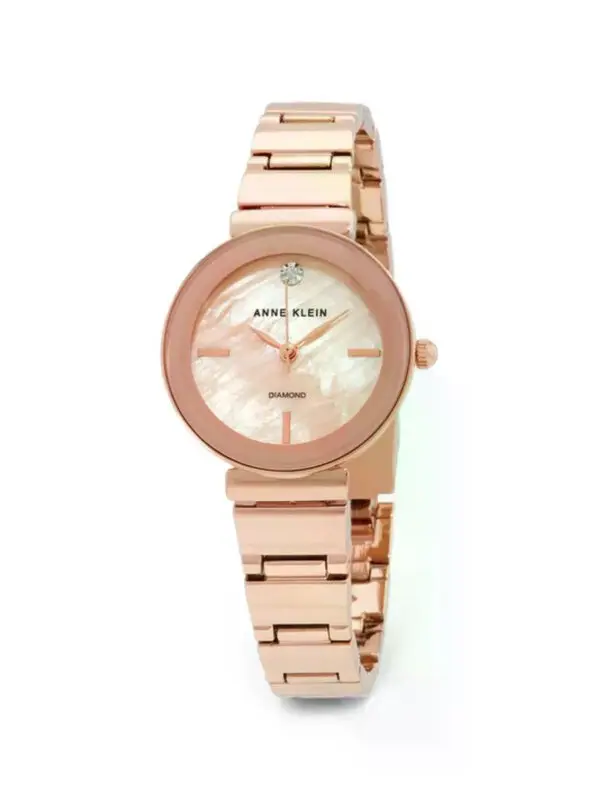 Anne Klein Diamond-accented 28mm Watch