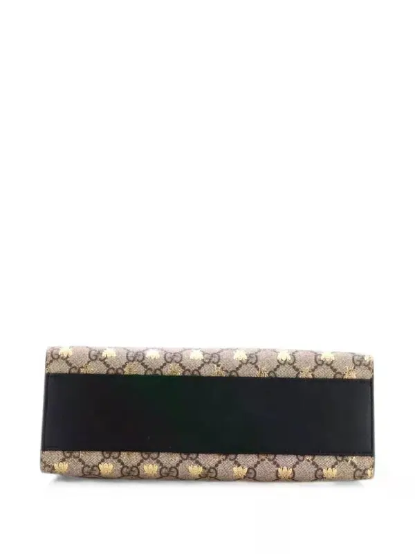 Gucci Padlock Chain Printed Gg Coated Canvas Small Tote Bag