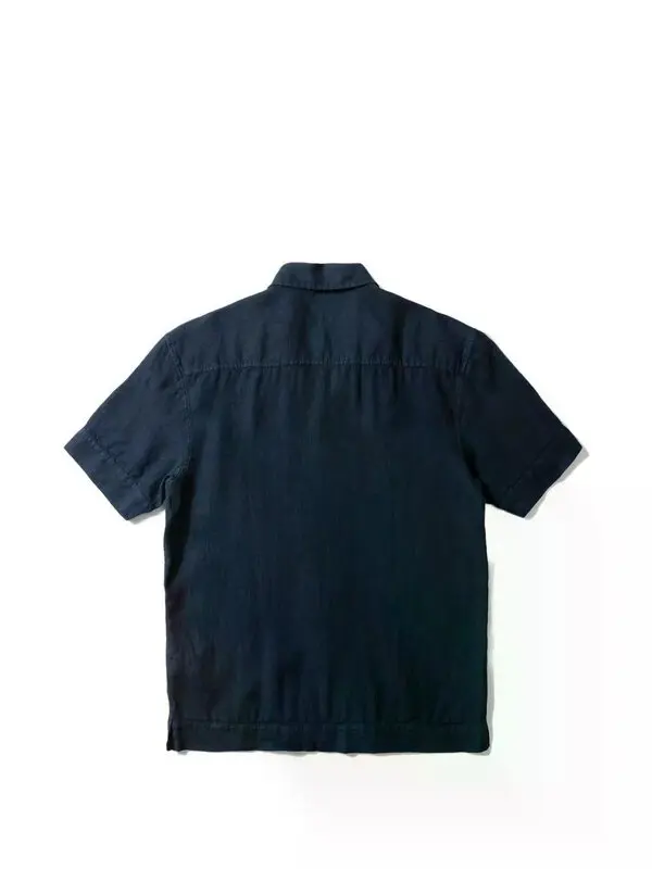 EDMMOND STUDIOS Short-sleeve Linen Shirt - Blue