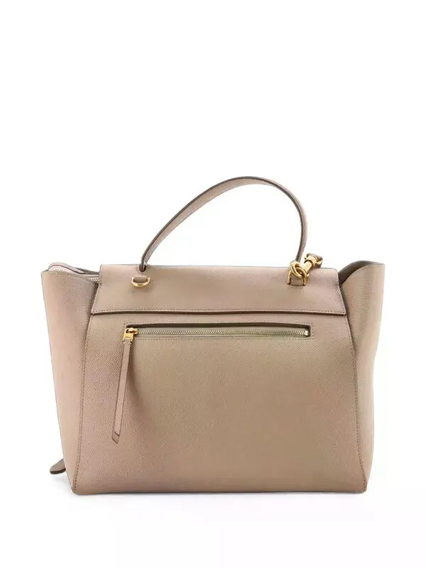 Celine Belt Bag Textured Leather Mini Shoulder Bag - Neutrals
