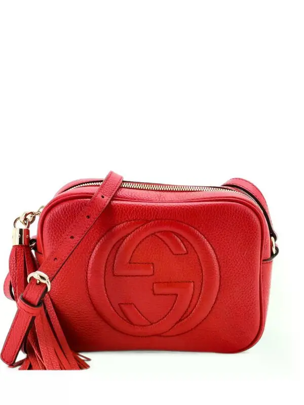 Gucci Soho Disco Leather Small Crossbody Bag - Red
