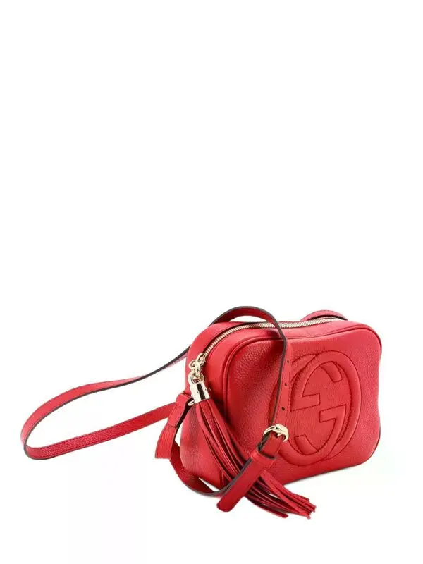 Gucci Soho Disco Leather Small Crossbody Bag - Red