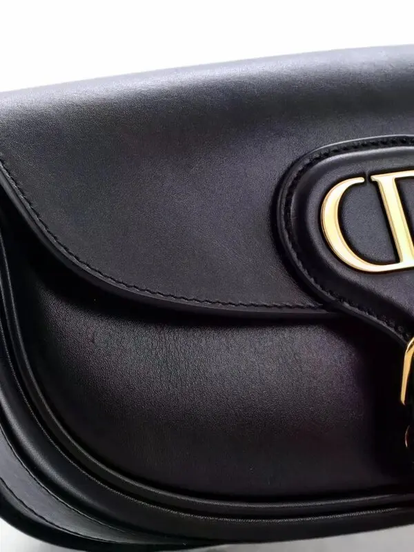 Dior Bobby Flap East West Crossbody Bag Leather - Black