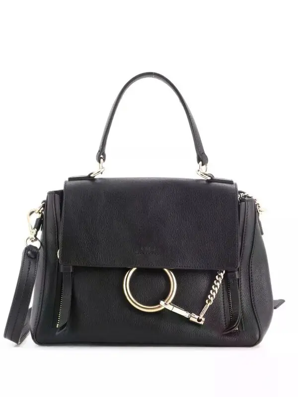Chloé Faye Day Bag Leather Small Satchel - Black