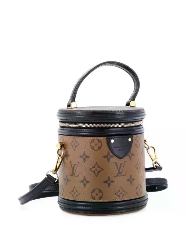 LOUIS VUITTON Cannes Handbag Reverse Monogram Canvas Satchel