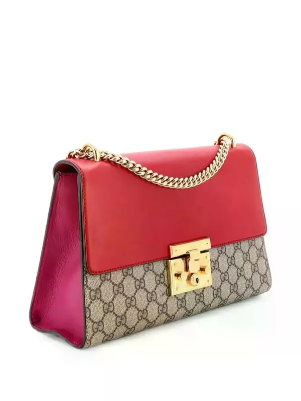 Gucci Padlock Gg Coated Canvas And Leather Shoulder Bag
