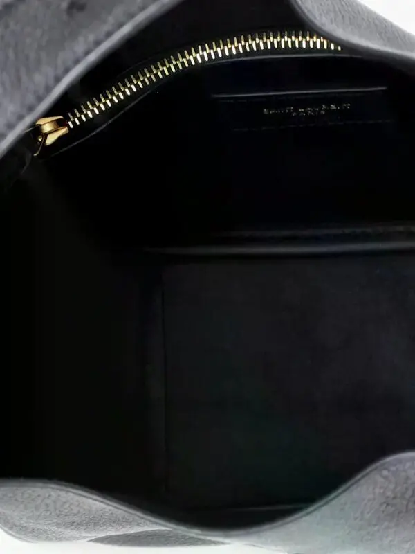 Saint Laurent Le 5 A 7 Supple Leather Small Hobo Bag - Black