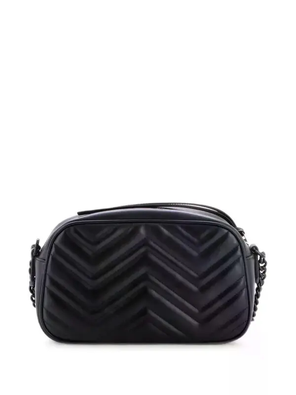 Gucci Gg Marmont Matelassé Leather Small Shoulder Bag - Black