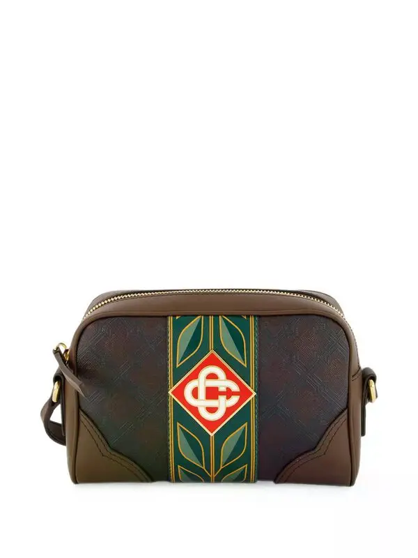 Casablanca Monogram-print Logo-plaque Crossbody Bag