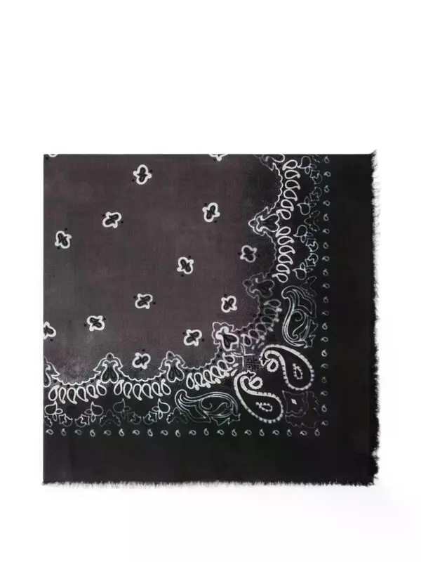 Destin Jil Hand Paisley Scarf - Black
