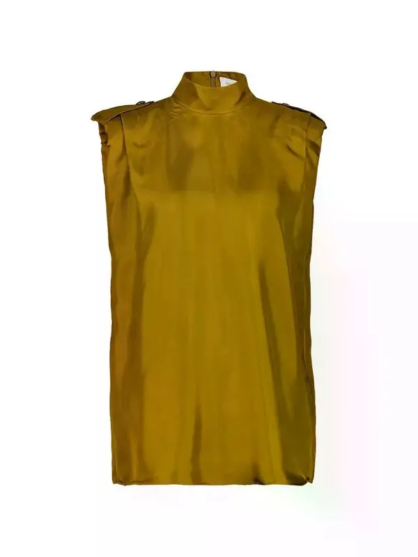 Zimmermann Tucked Epaulette Shirt - Yellow