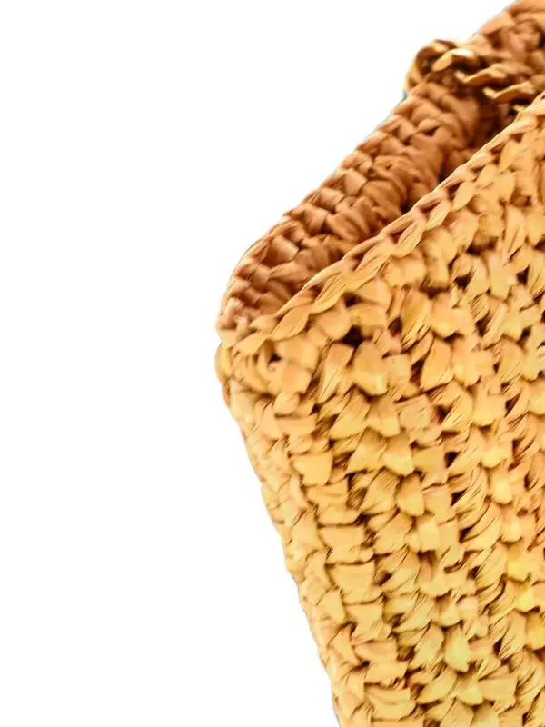 Saint Laurent Kate 99 Tassel Flap Bag Woven Raffia Medium Shoulder Bag