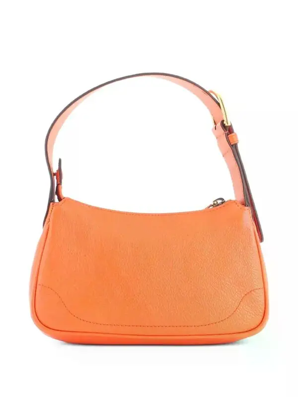 Gucci Aphrodite Leather Mini Shoulder Bag - Orange