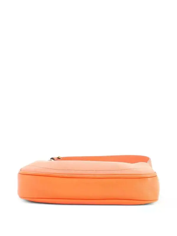 Gucci Aphrodite Leather Mini Shoulder Bag - Orange