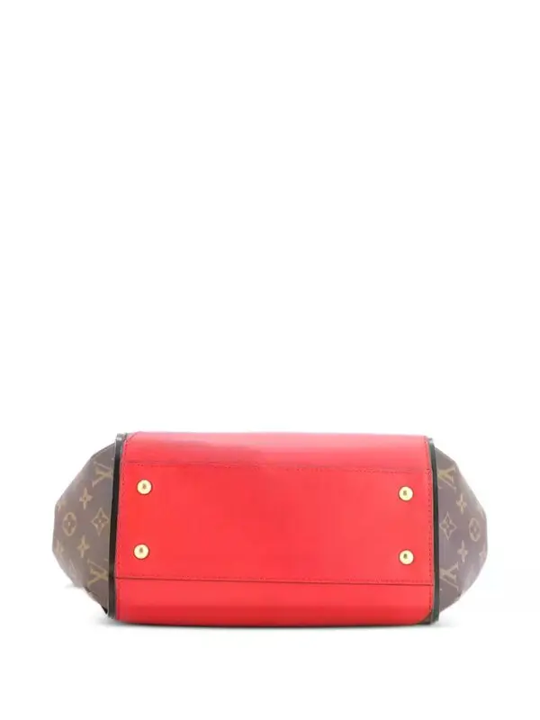 LOUIS VUITTON Monogram Canvas And Leather Mm Tote Bag - Red