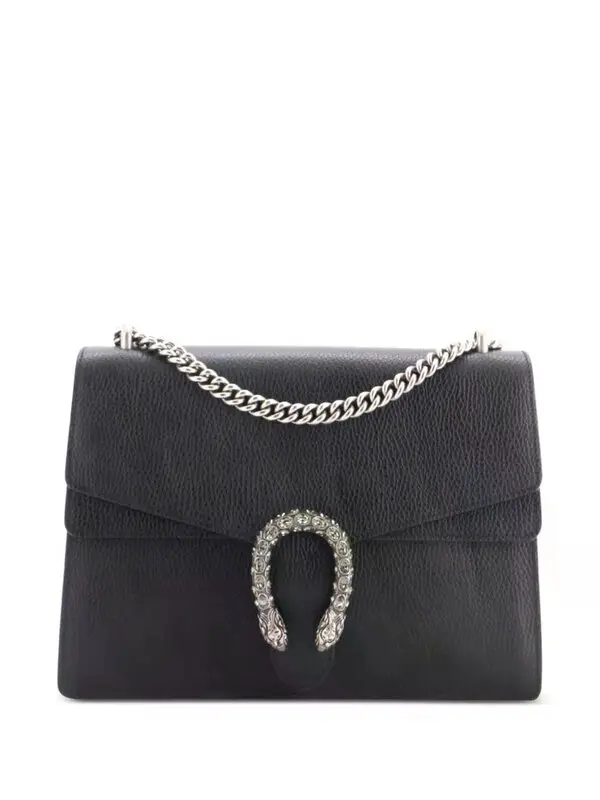 Gucci Dionysus Leather Shoulder Bag - Black