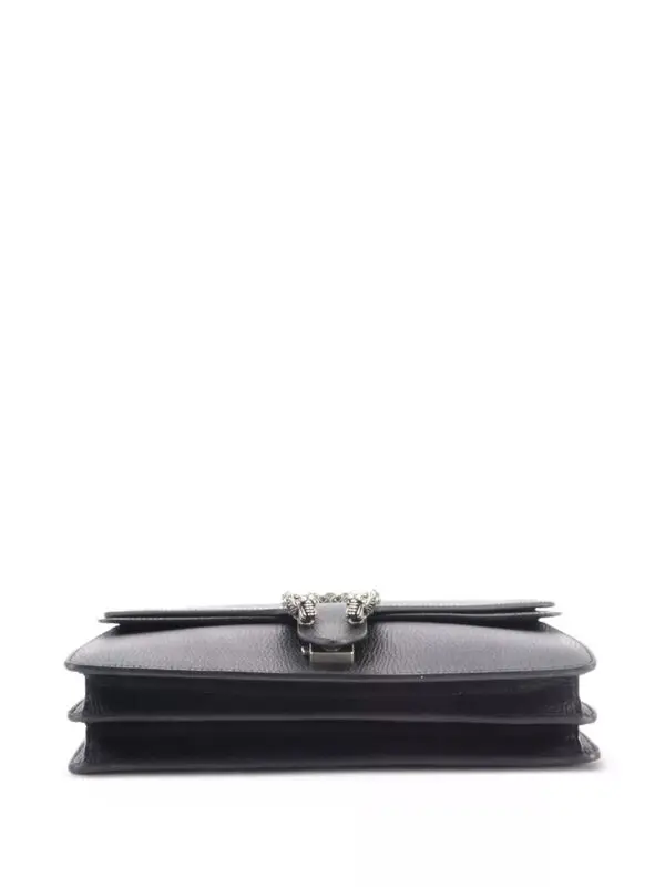 Gucci Dionysus Leather Shoulder Bag - Black