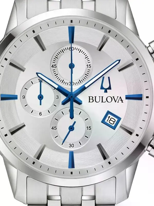 Bulova Sutton 41mm Watch - Silver