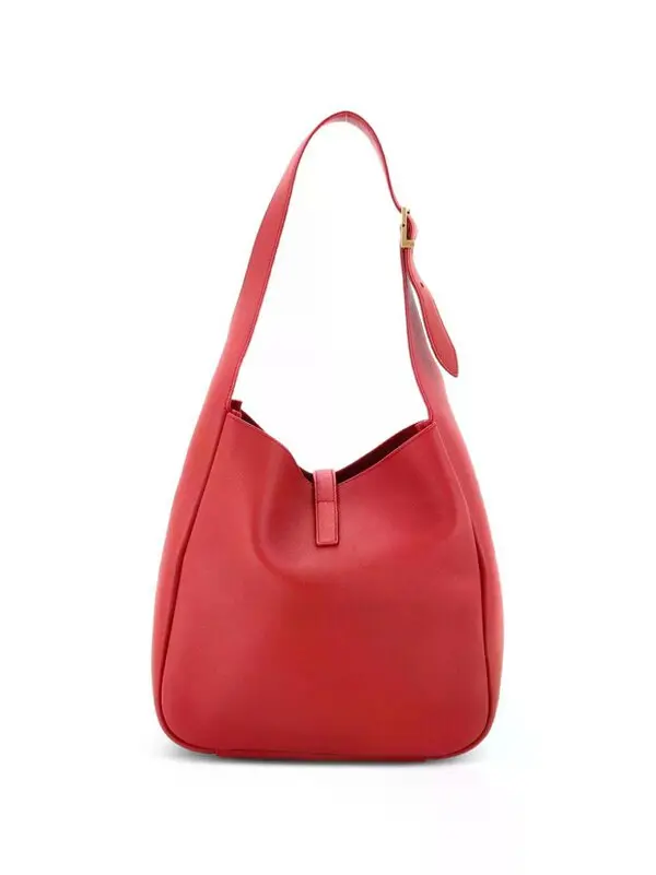 Saint Laurent Le 5 A 7 Supple Leather Small Hobo Bag - Red