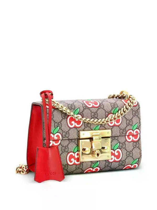 Gucci Padlock Gg Coated Canvas Small Shoulder Bag - Brown