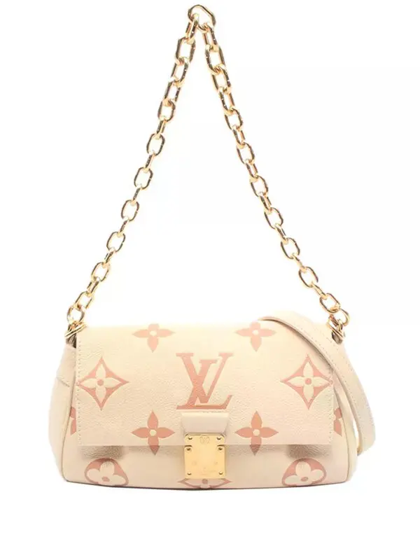 LOUIS VUITTON 2021-2026 Bicolor Monogram Empreinte Favorite Satchel - Neutrals
