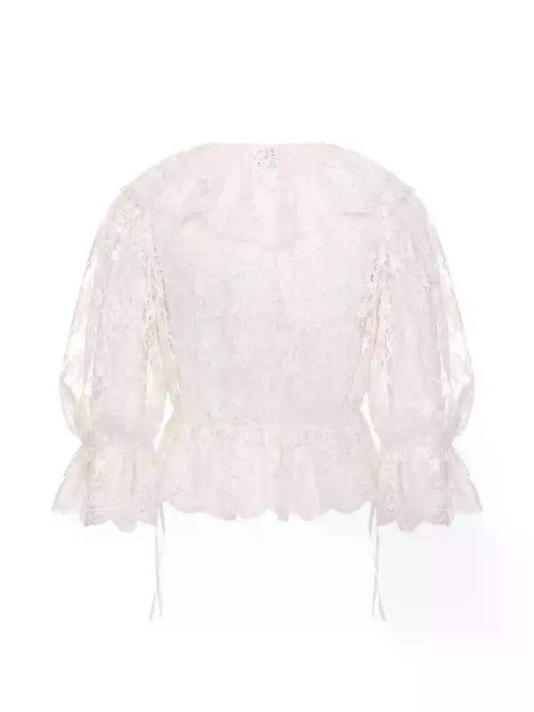 Chloé Ruffled Lace Top