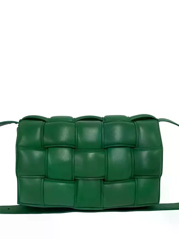 Bottega Veneta 2012-2026 Nappa Intrecciato Padded Cassette Crossbody Bag - Green