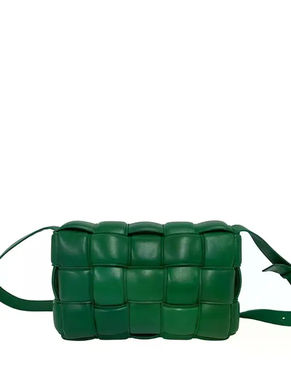 Bottega Veneta Nappa Intrecciato Padded Cassette Crossbody Bag - Green