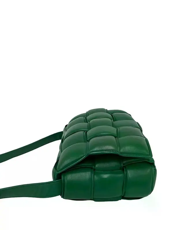 Bottega Veneta Nappa Intrecciato Padded Cassette Crossbody Bag - Green