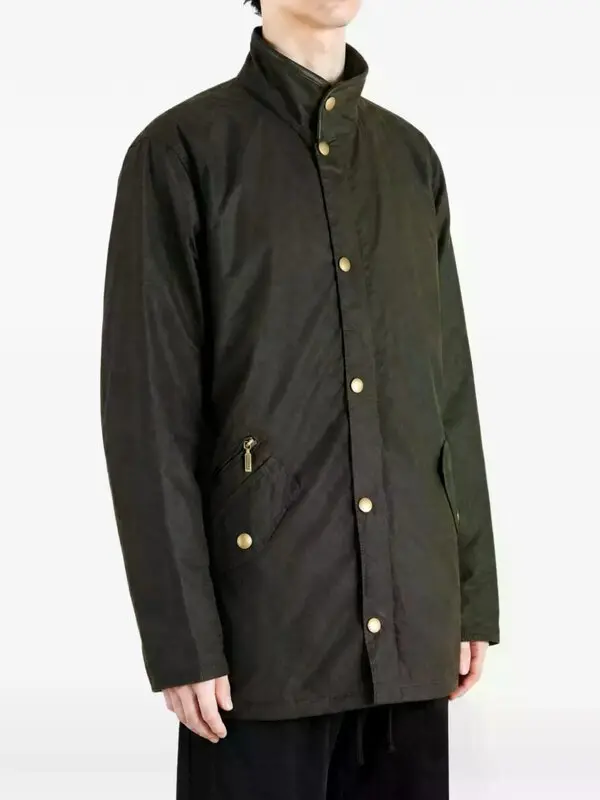Barbour Waxed-cotton Funnel-neck Jacket