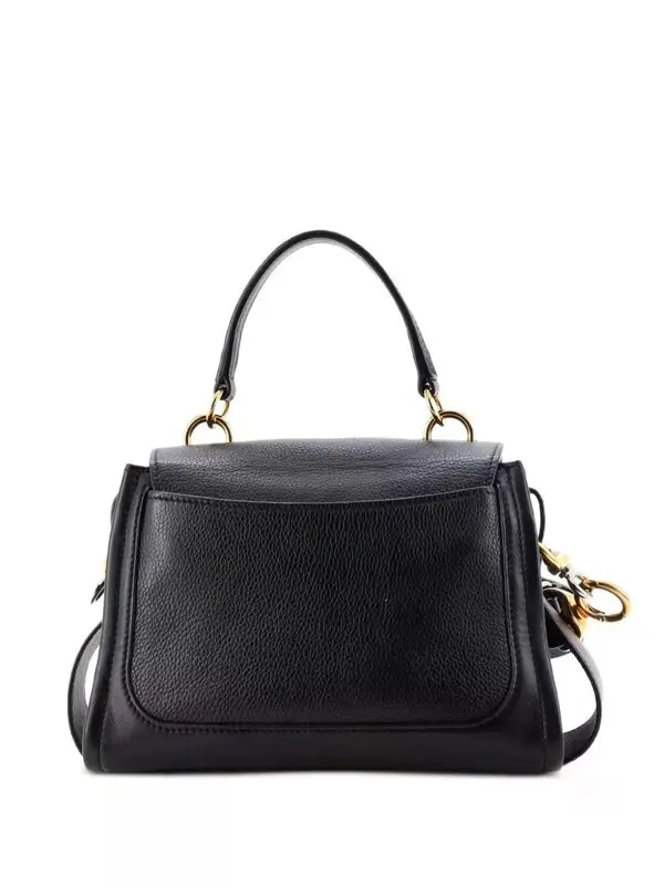 Chloé Tess Day Satchel Leather Mini Shoulder Bag - Black