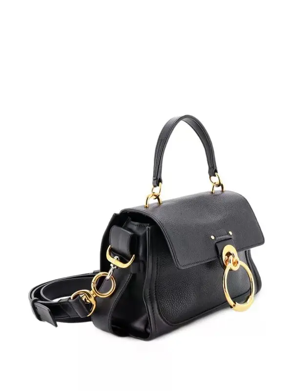 Chloé Tess Day Satchel Leather Mini Shoulder Bag - Black