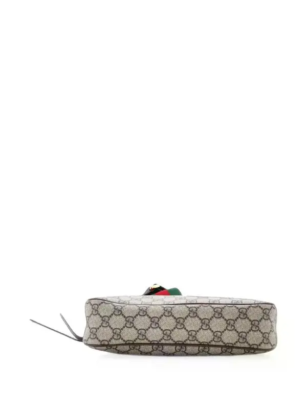 Gucci Ophidia Charm Shoulder Bag Gg Coated Canvas Small Crossbody Bag - Brown