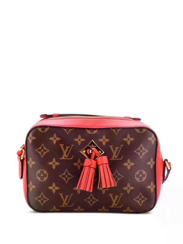 LOUIS VUITTON Monogram Canvas Leather Crossbody Bag - Red
