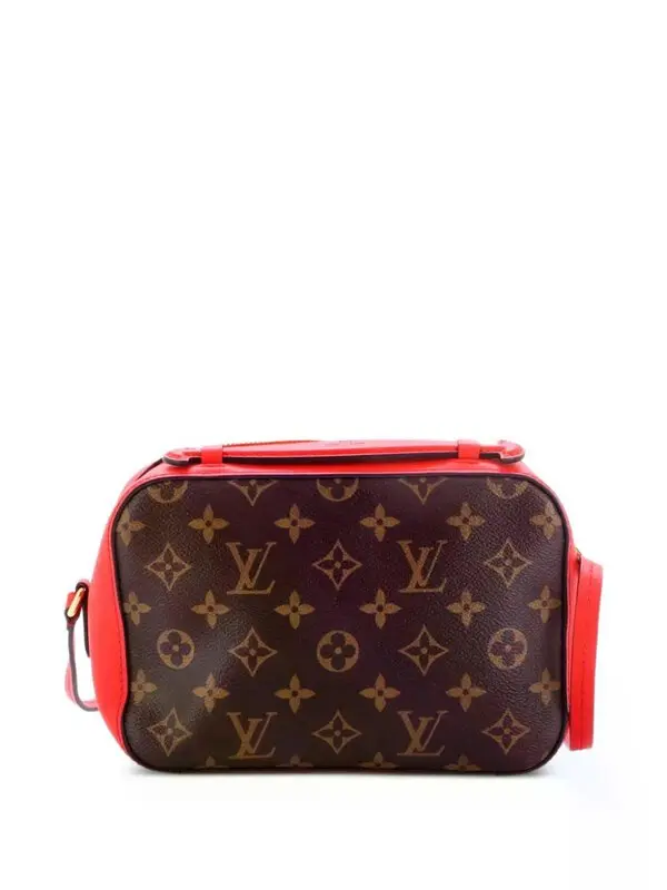 LOUIS VUITTON Monogram Canvas Leather Crossbody Bag - Red