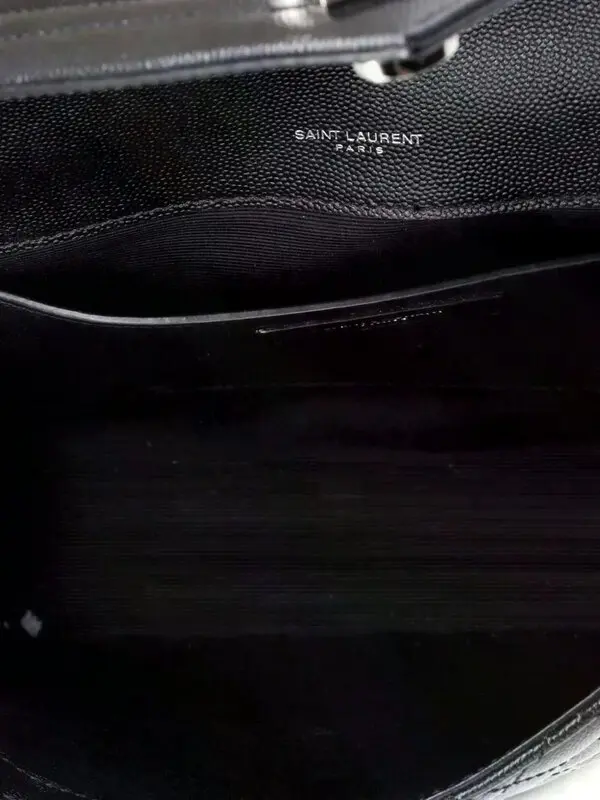 Saint Laurent Classic Monogram Envelope Satchel Mixed Matelasse Leather Medium Shoulder Bag